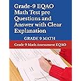 Student Evaluation EQAO Grade-9 Math Test Pre - Questions and Answer ...