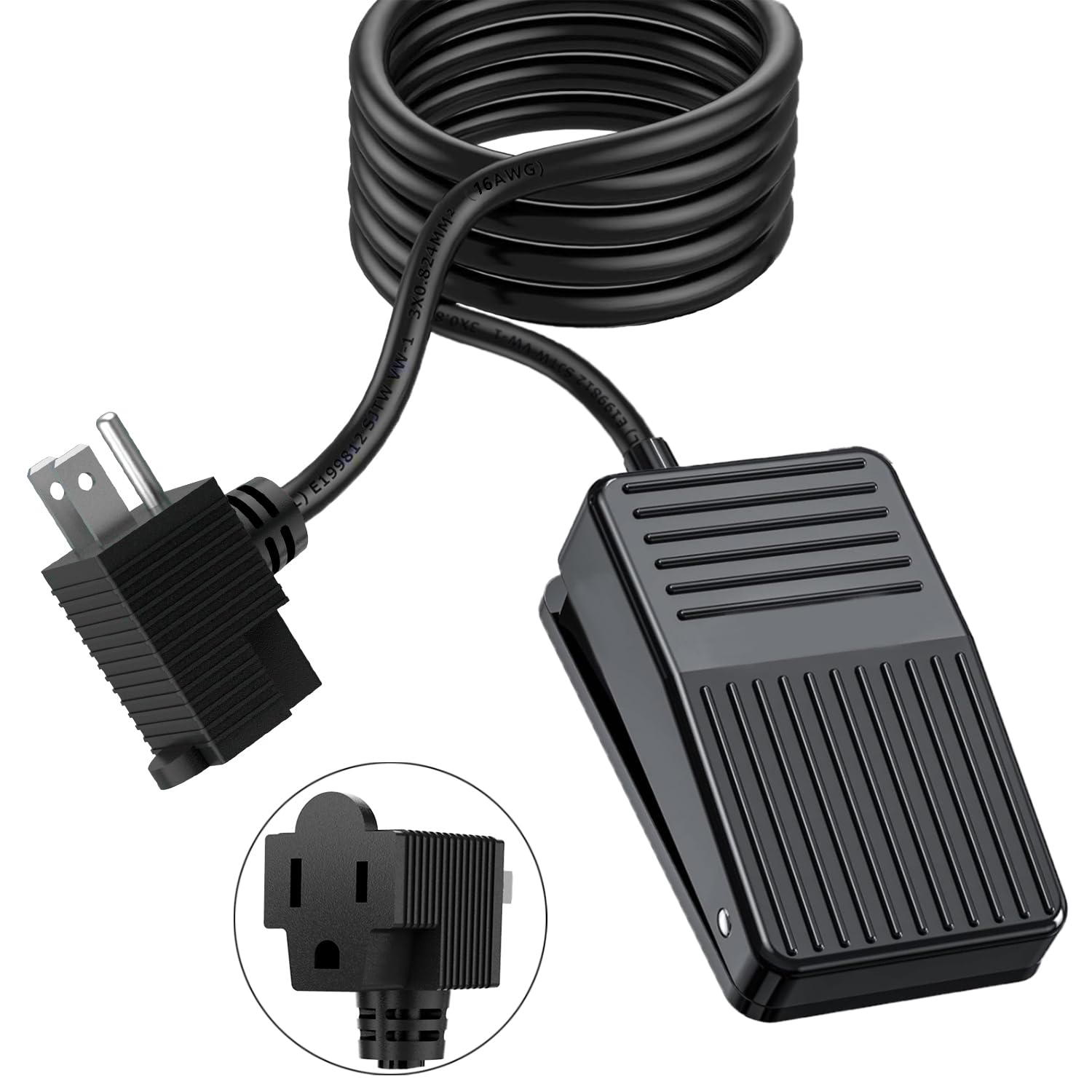 Mua Foot Switch, Foot Pedal Switch 6-ft Cable with 3-Prong Piggyback ...