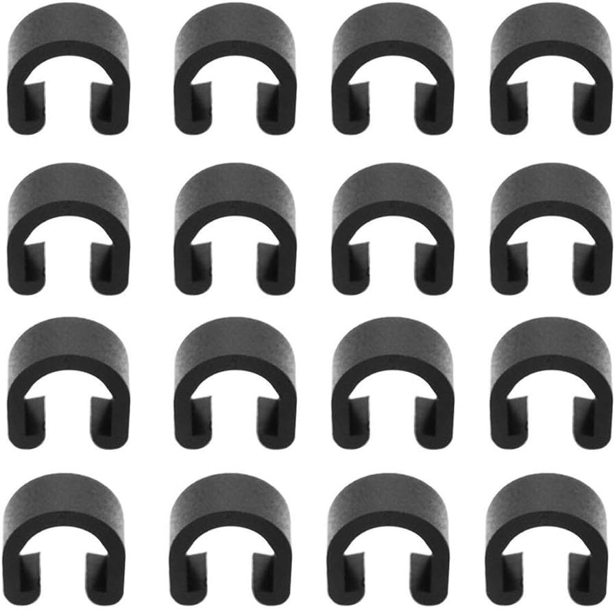 Amazon.com : Saipe 40pcs Plastic Bicycle C-Clips Clamps Housing Hose ...