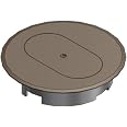 Carlon E97DSB Round Duplex Receptacle Cover, Diameter: 5", Non-Metallic ...