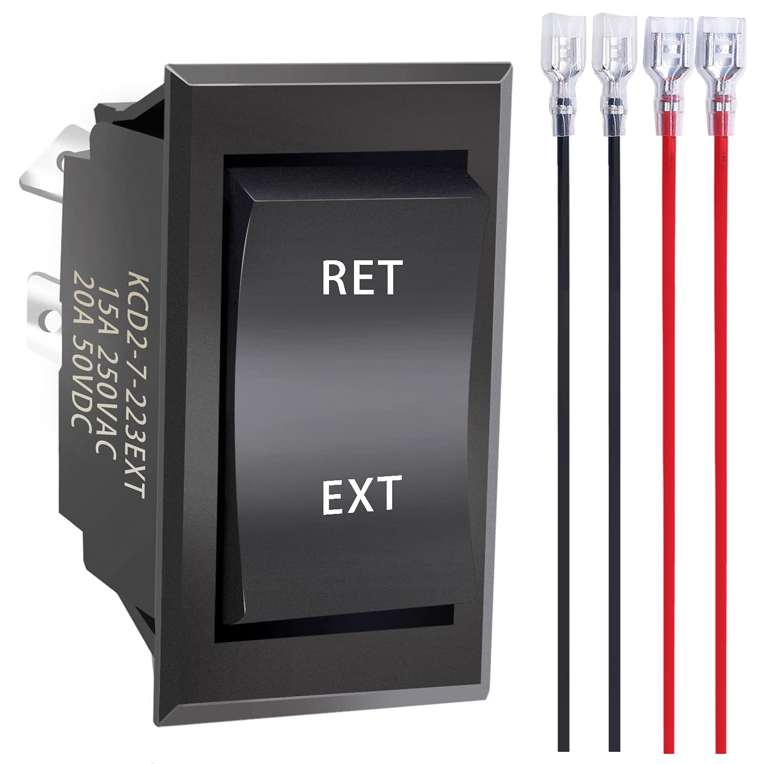 -Off- ON mankk Reverse Polarity Toggle Momentary Rocker Switch Power RV ...