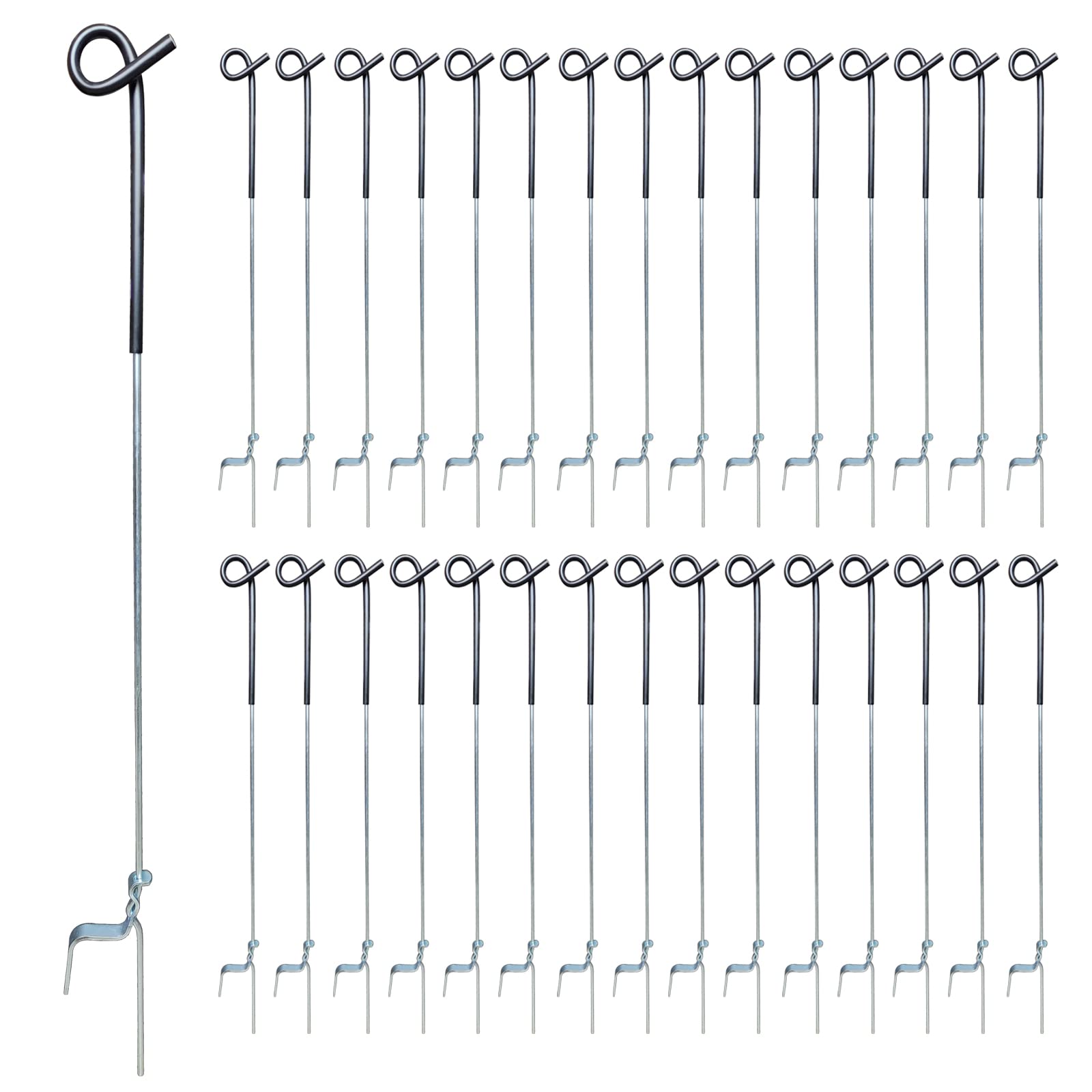 ARIFARO Step in Fence Post 41 Inch Pig Tail Step-in Fence Post,Electric ...