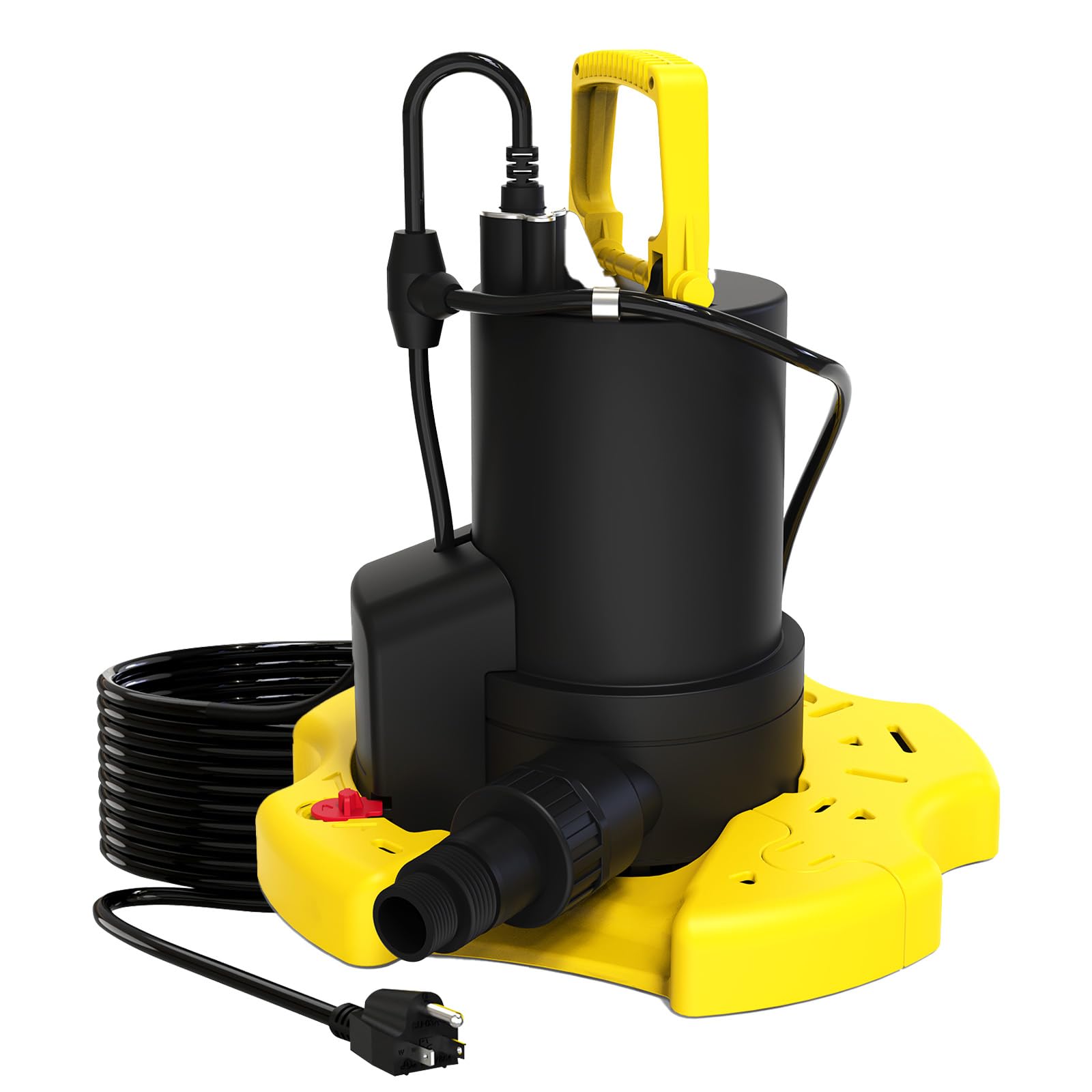 DECOKTOOL Automatic Pool Cover Pump - 1 HP 4500 GPH Submersible Water ...
