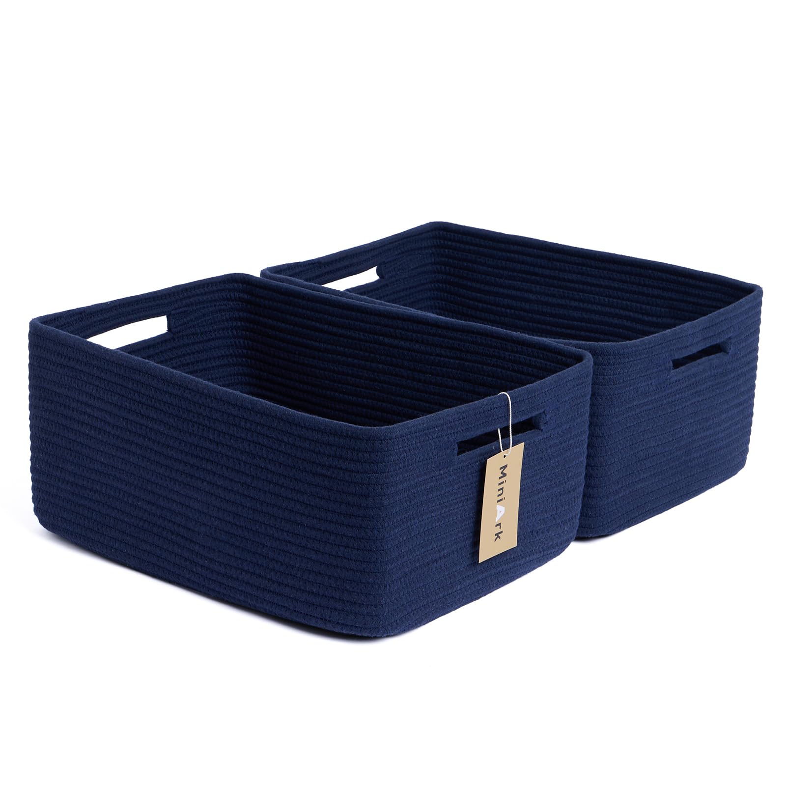 MiniArk Large Storage Baskets for Shelves, Closet Organizers Bins for ...