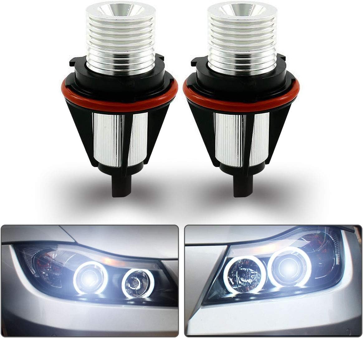 2pcs Error Free 10W LED Angel Eyes Halo Ring Lights Bulbs For BMW E39 ...