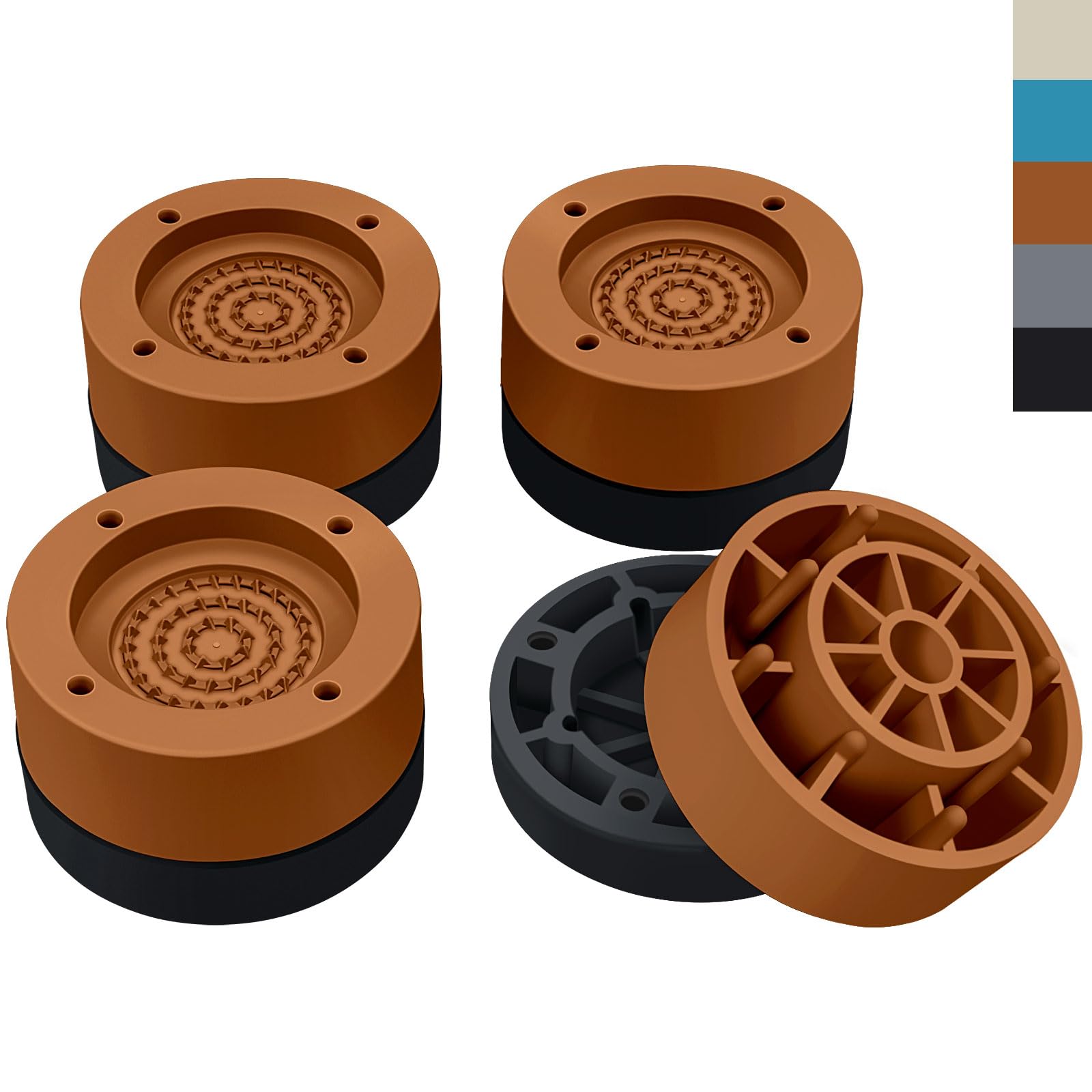 ANNKUT Furniture Risers 1 inch?Round Bed Risers Heavy Duty for Chair ...