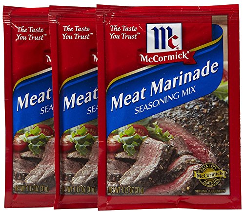 McCormick Meat Seasoning Marinade, 1.12 oz (Pack of 3) Food, Beverages ...