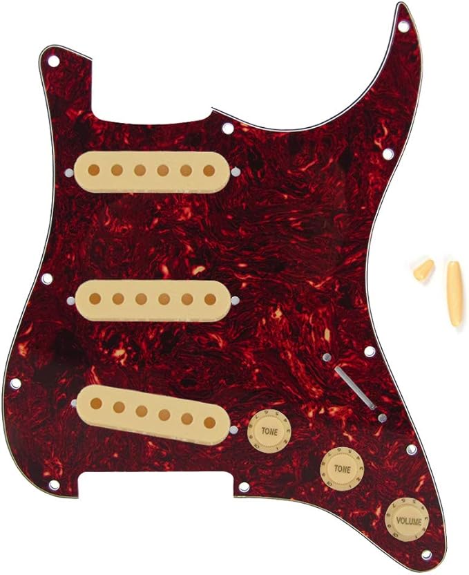 FLEOR 4Ply SSS ST Fender Strat Stratocaster Guitar Pickguard Scratch ...