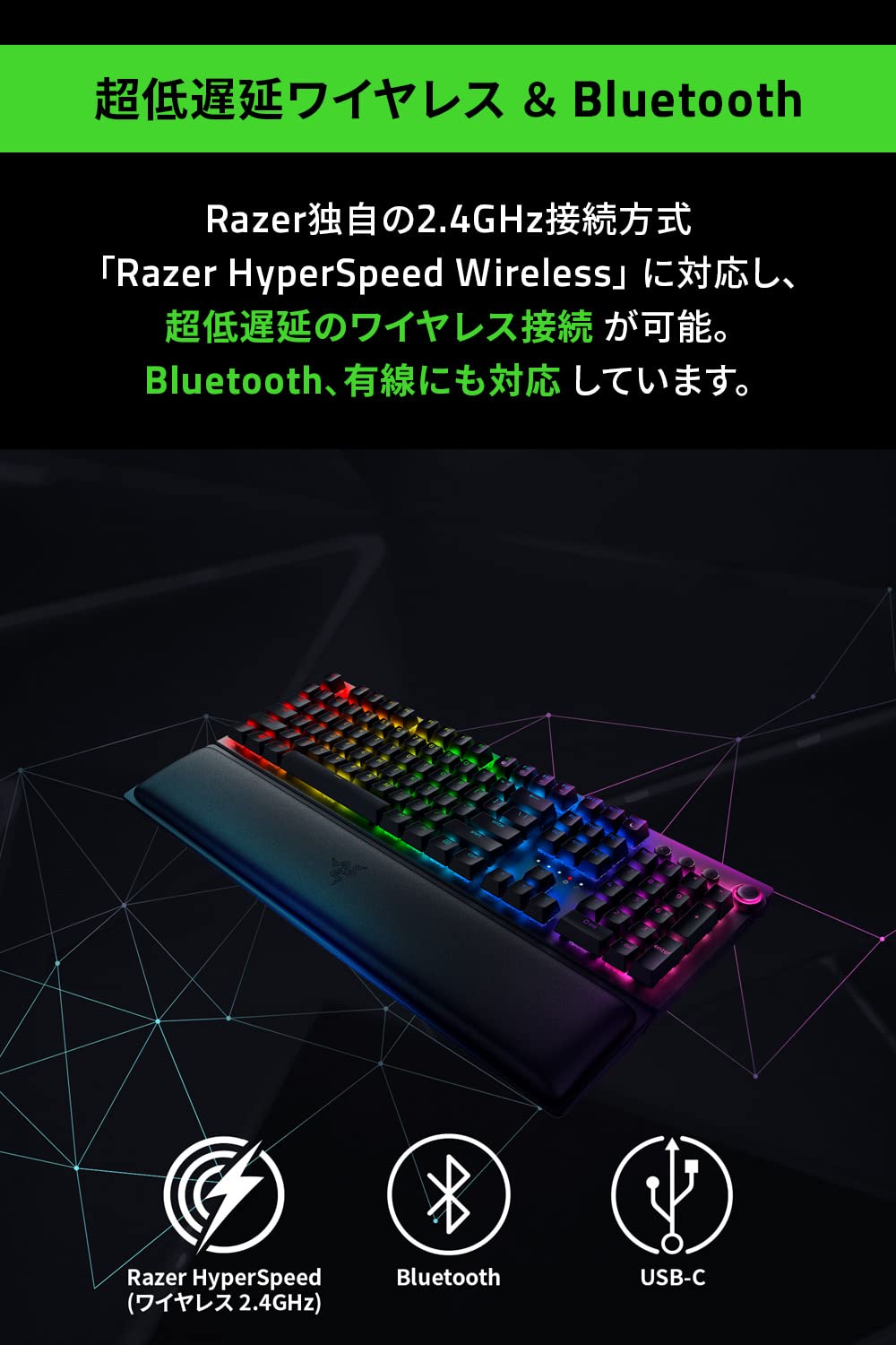 Mua Razer RZ03-03531300-R3J1 Blackwidow V3 Pro JP Green Switch Wireless ...