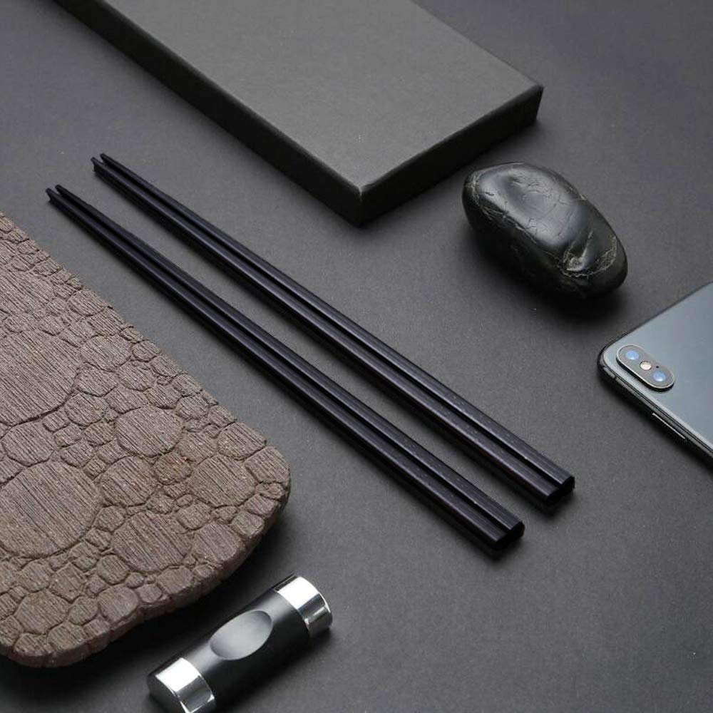 Chopsticks - 10 Pairs Reusable Fiberglass Alloy Chopstick Set ...