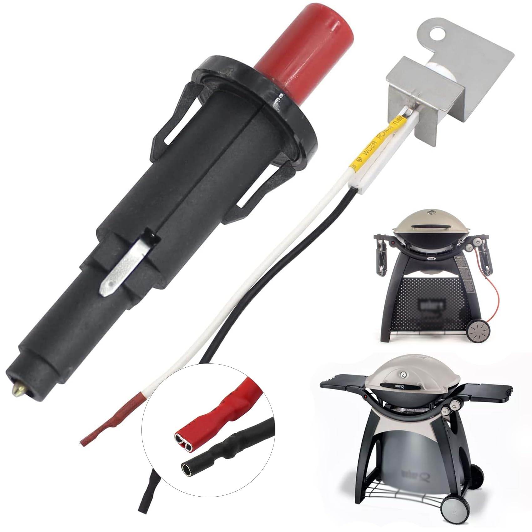 SafBbcue 60092 Grill Push Button Igniter Kit for Weber Q300 Q3000 ...