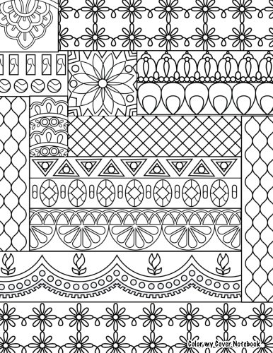 Amazon.com: Color My Cover Notebook (Indian design, 200): Therapeutic ...