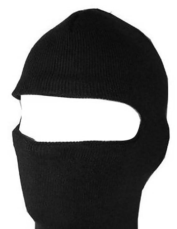 New One Hole Face Ski Mask - Black at Amazon Men’s Clothing store: