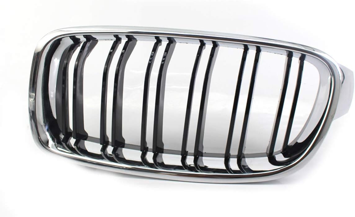 Hotaluyt 1 Par Negro Brillante riñón Parrilla Delantera Centro Grill ...