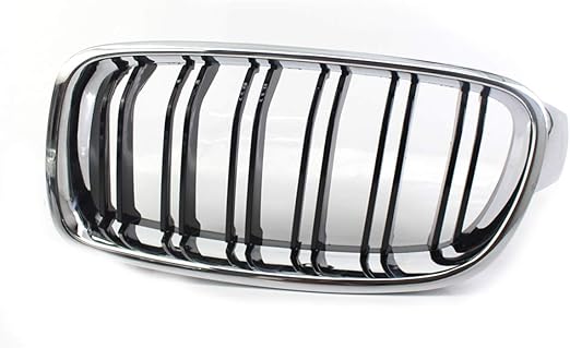 Hotaluyt 1 Par Negro Brillante riñón Parrilla Delantera Centro Grill ...