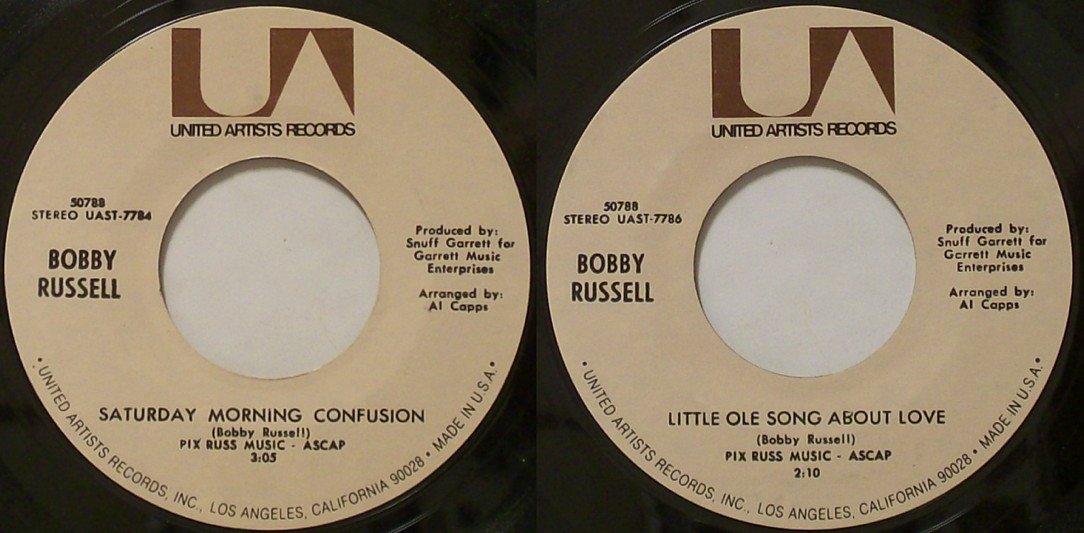 BOBBY RUSSELL - saturday morning confusion / little ole song about love ...