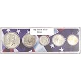 2014-5 Coin Birth Year Set in American Flag Holder Uncirculated at ...