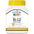 Amazon.com: 21st Century B-12 5000 mcg, 110 Cherry Flavored Sublingual ...