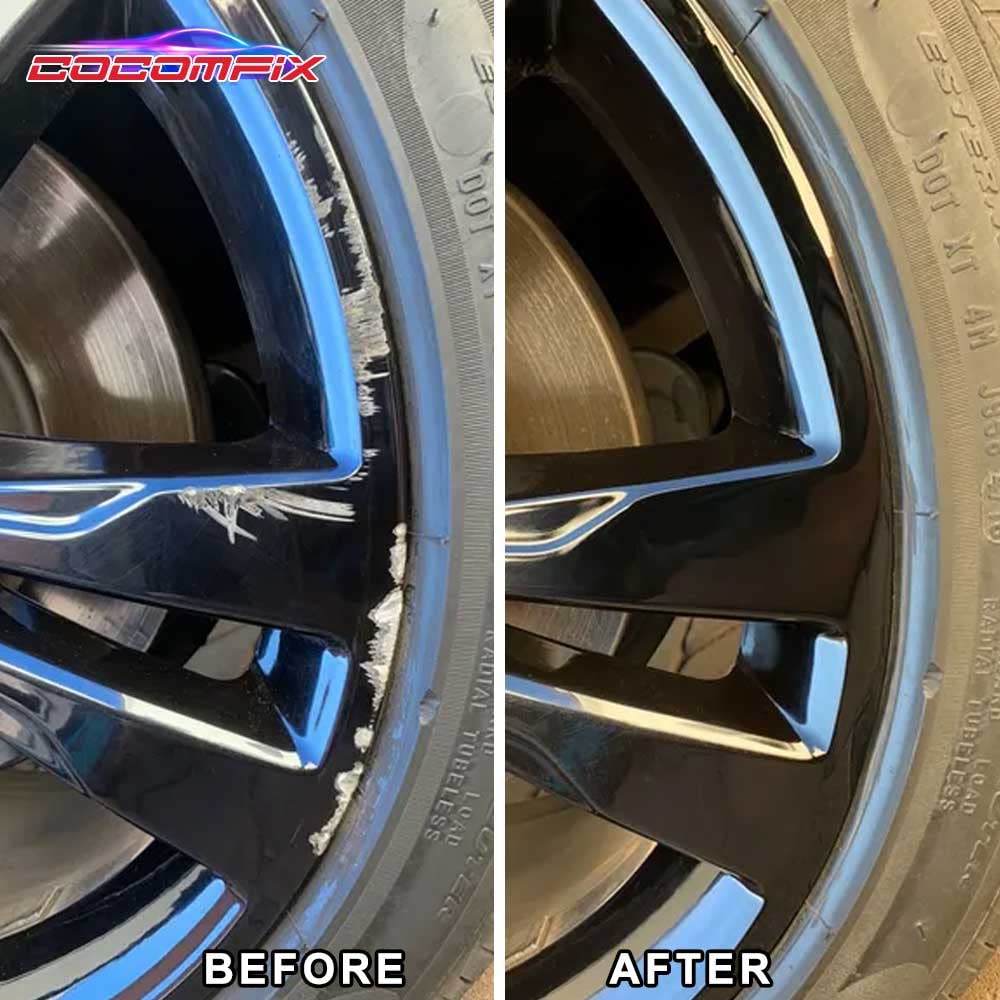 Mua Rim Repair Kit, Gloss Black Rim Touch Up Paint, Wheel Touch Up ...