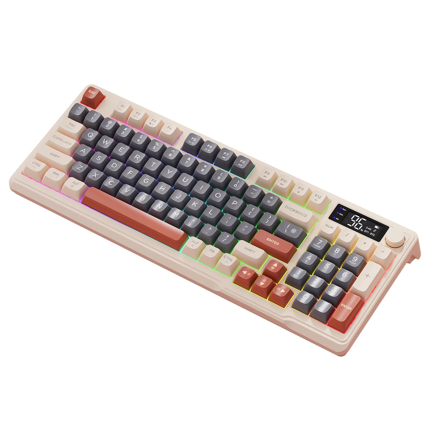 Mua ZIYOU LANG Wireless Gaming Keyboard with Display Screen & Knob ...