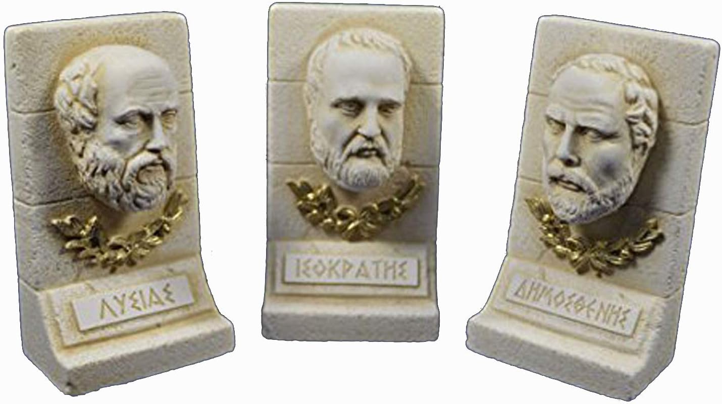 Amazon.com: Estia Creations Lysias Isocrates Demosthenes Sculpture ...