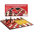 Amazon.com: Pressman Chess / Checkers / Backgammon - 3 Games in One ...