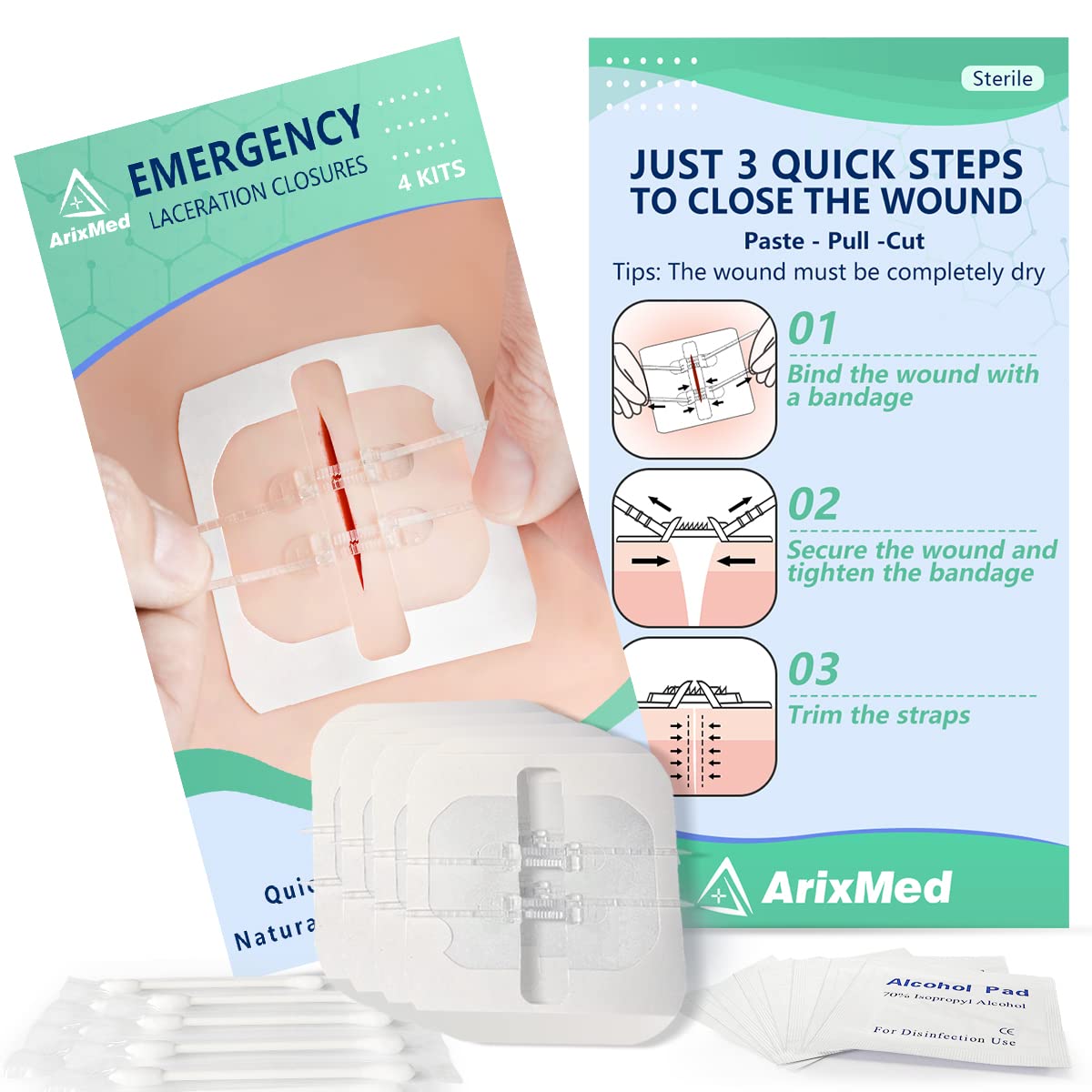 Mua Zip Sutures Butterfly Bandaids, 4 Sets Emergency Wound Closures ...