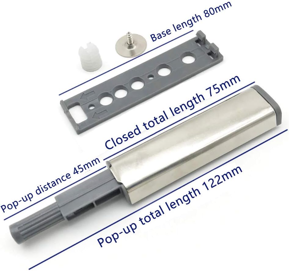 Door Damper, 10 Push to Open System Damper Buffer Cabinets Door Drawer ...