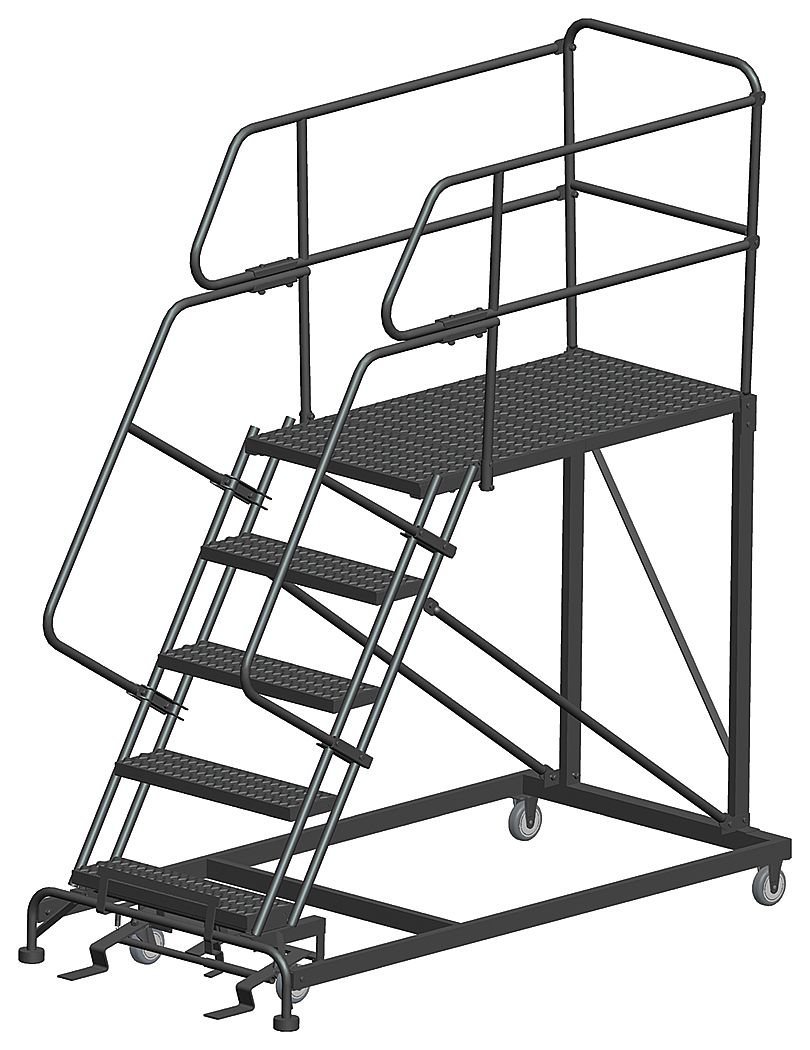 Ballymore Tough Welded Steel Single Entry Mobile Work Platform - 5 Step ...