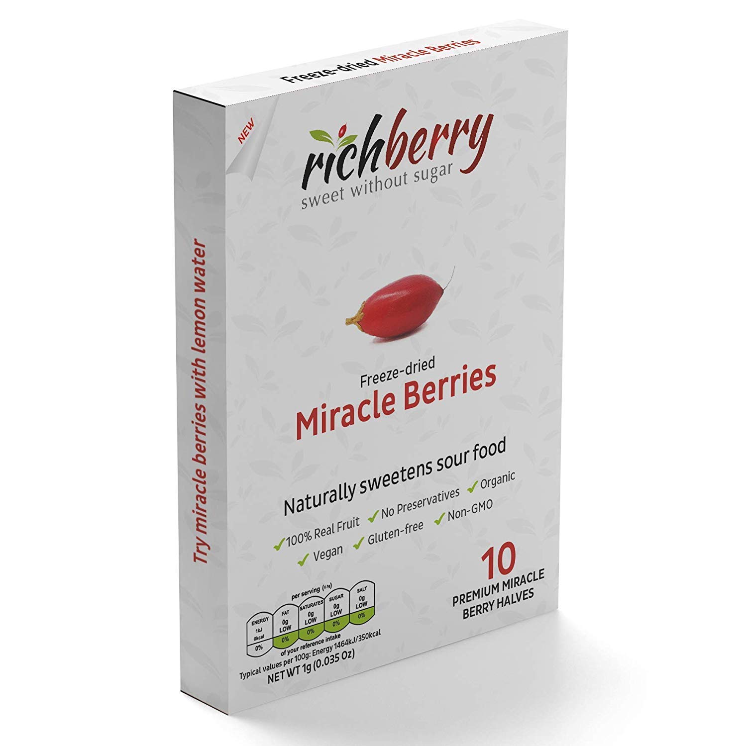 Amazon.com: MiralandBerry Miracle Fruit Tablets, Miracle Berry Tablets ...