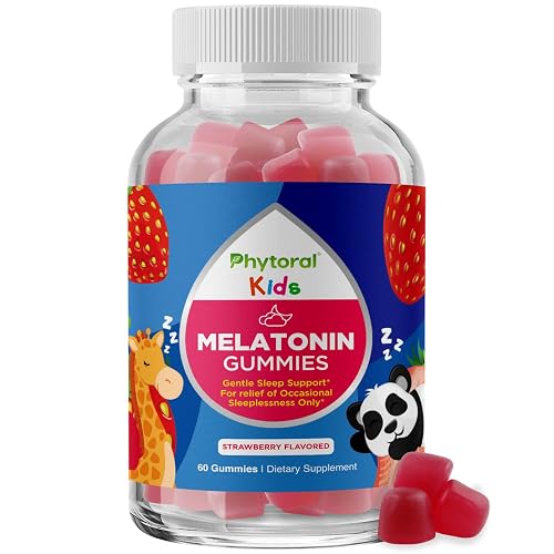 Kids Melatonin 1mg Gummy Vitamins - Pure Melatonin Gummies for Kids and ...