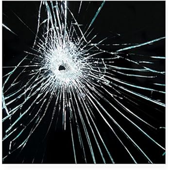 Amazon.com: COGEEK Broken Glass 3D Sticker Car Window Ball Hits Self ...
