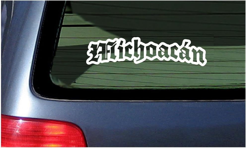 Amazon.com: Michoacán Mexico Michoacan - White Window Sticker Decal ...