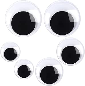 Amazon.com: 6 Pieces Googly Google Eyes Self Adhesive Googlie Craft ...