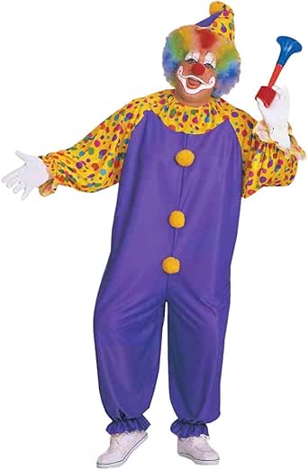 Amazon.com: Clown Costume - Plus Size - Chest Size 46-50: Clothing