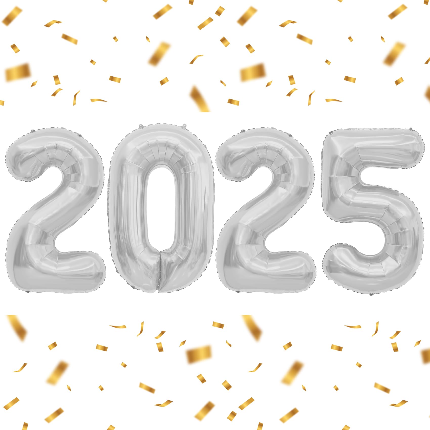 2025 Number Balloons 2025 Balloons New Years Balloons, 2025 Silver ...