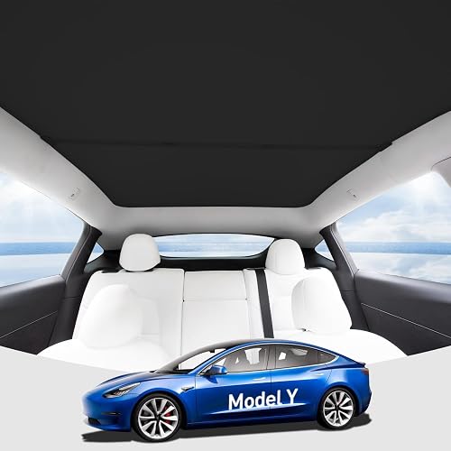 CHIYLE Glass Roof Sunshade For Tesla Model Y 2025-2020, Insulation UV ...