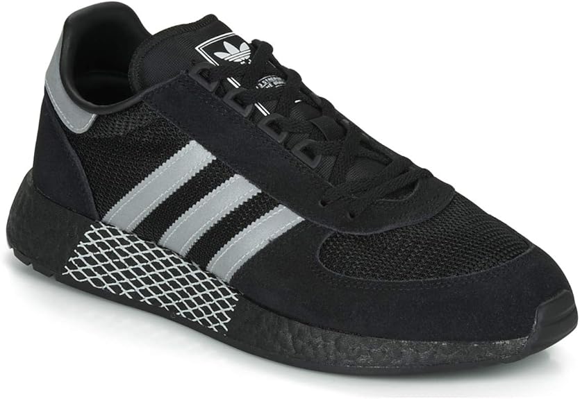 adidas originals Marathon Tech Trainers Men Black/White Low Top ...