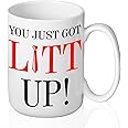 Amazon.com: SamBoKe You Just Got Litt Up Coffee Mug - 15oz Litt Up Mug - Suits Tv Show ...
