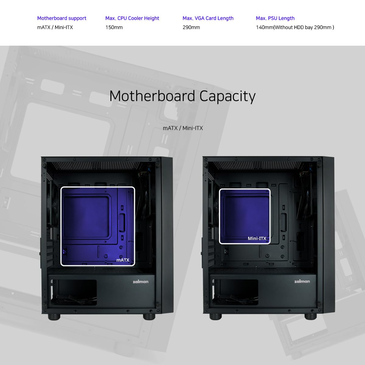 Mua Zalman T3 Compact Gaming PC Case - 2 x 120mm Fans Pre-Installed ...