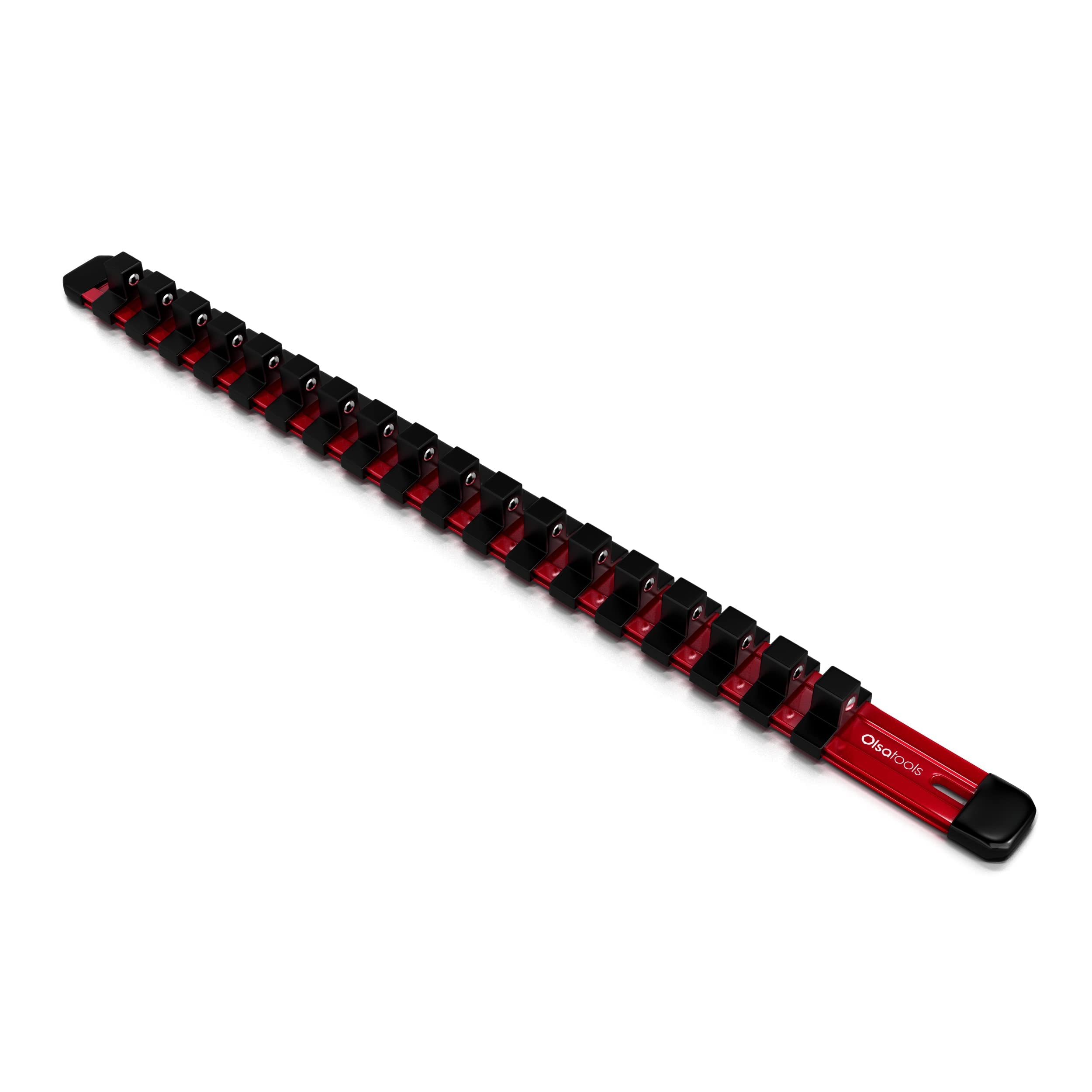 Olsa Tools Socket Organizer (3/8-Inch Drive, Red) - Socket Organizers ...