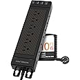 Amazon.com: NANOLAKE Surge Protector Power Strip 10 ft Cord Heavy Duty ...