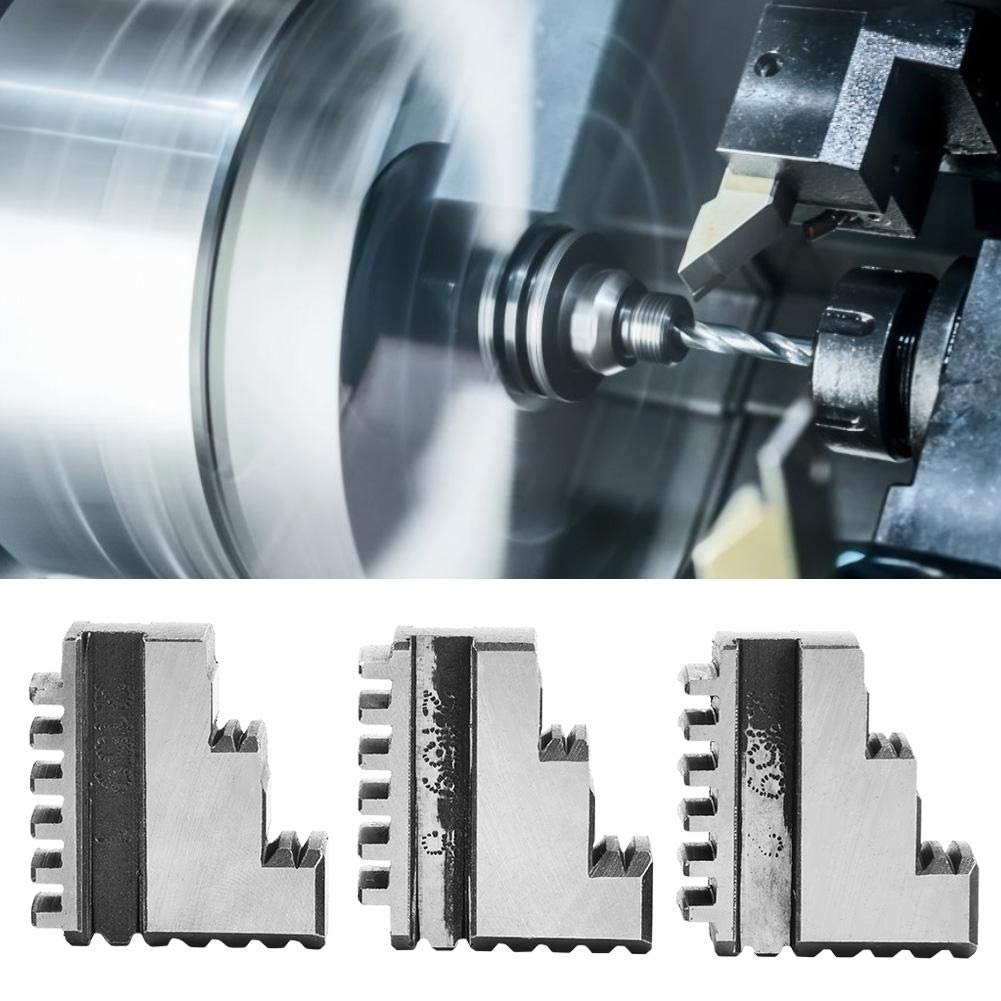 3 Pcs Chuck Jaw 20CrMnTi Lathe Chuck 5 inch External Jaw High Hardness ...