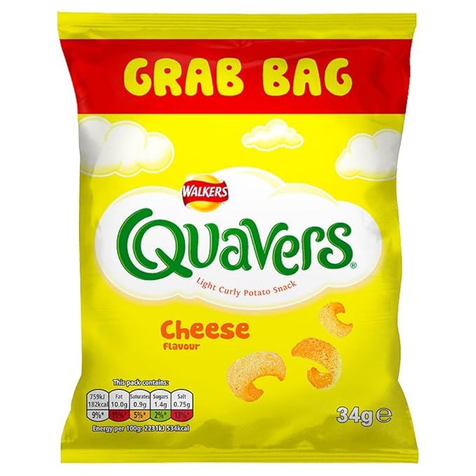 (30 Pack) Quavers Cheese Maxi - 34g: Amazon.co.uk: Grocery