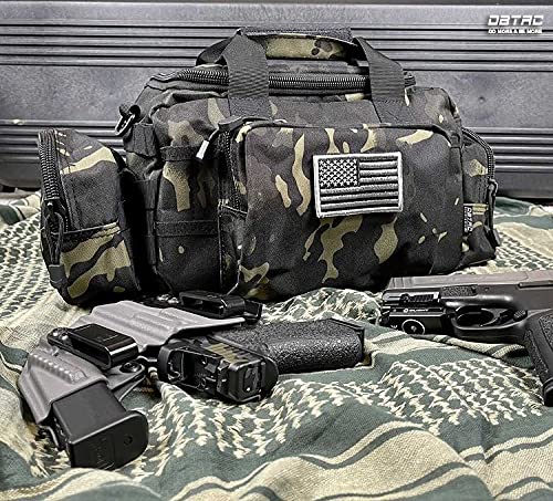 DBTAC Gun Range Bag Small | Tactical 2x Pistol Shooting Range Duffle ...