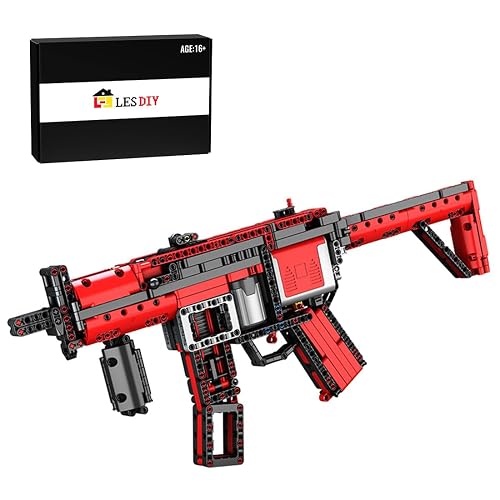 Gun Building Kit with Motors, 770+ Pieces Manually Loaded Shooting ...