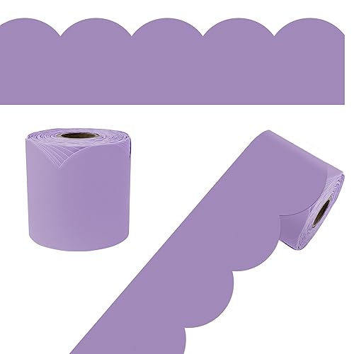 Carson Dellosa 65Ft of Lavender Bulletin Board Borders, 1 Roll of Lilac ...
