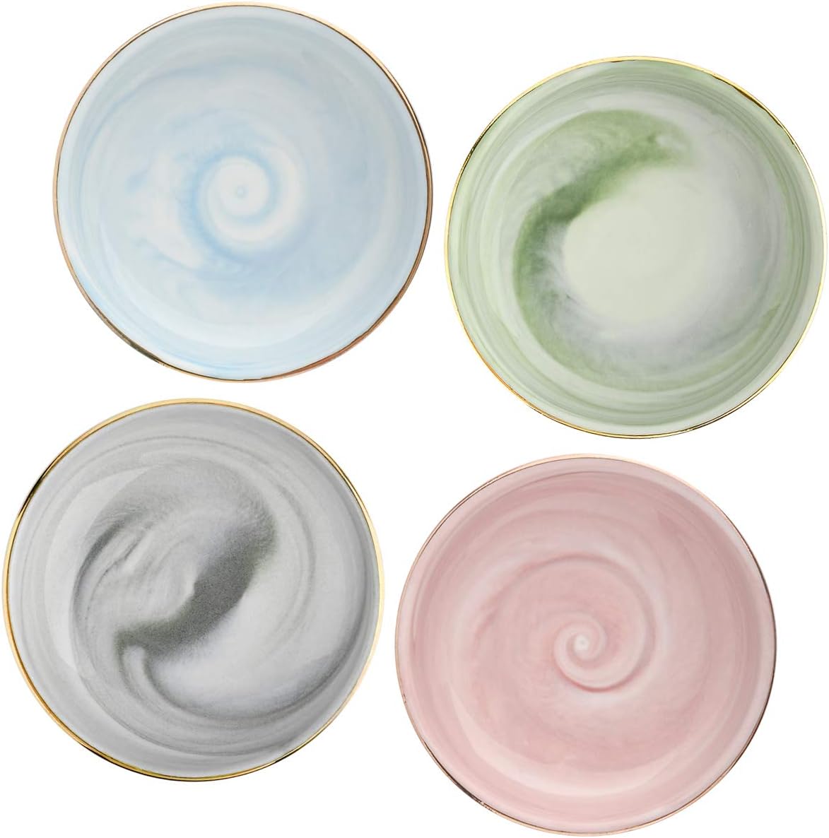 Amazon.com: Beautyflier Pack of 4 Assorted Color Ceramic Plum Floral ...