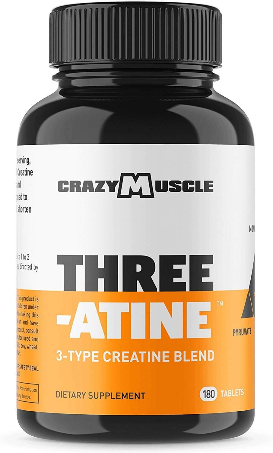 Crazy Muscle Creatine Monohydrate Pills 5000mg Of Premium 3X Pre
