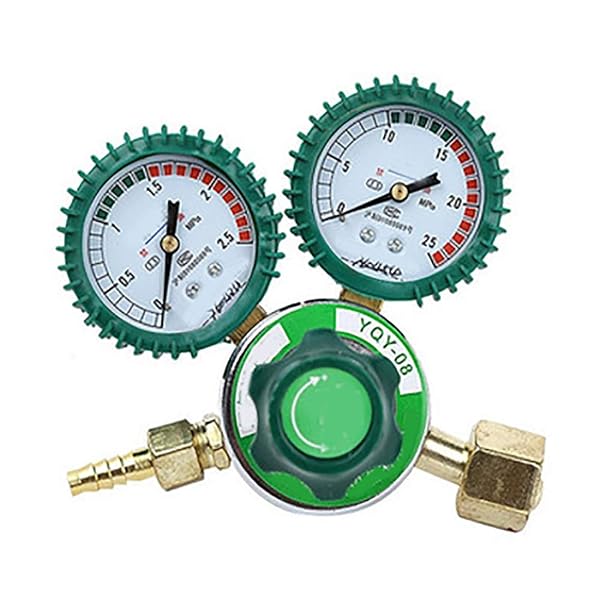Careesoffe Oxygen Gas Pressure Regulator Gauge G5/8 Pressure Reducing ...